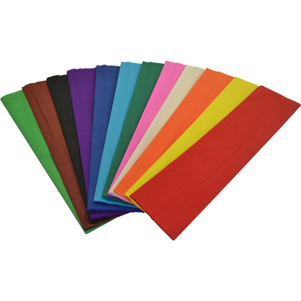 Art & Craft - BRENEX CREPE PAPER 500 x 2.5M ASST COLOURS - Lakes Office ...