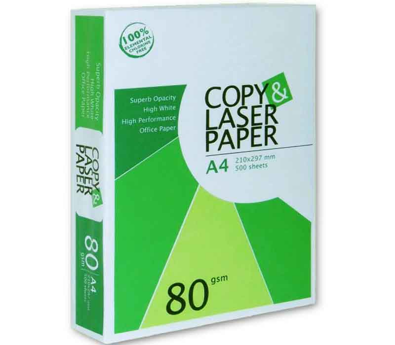 Paper - Copy And Laser Copy Paper A4 80gsm White Ream of 500 - Lakes ...